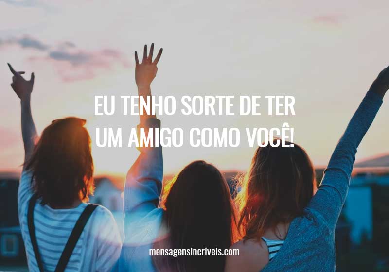 Eu Tenho Sorte De Ter Um Amigo Como Você